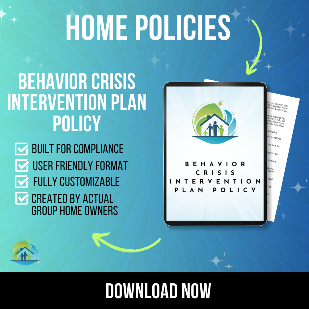 Behavior Crisis Intervention Plan Policy – How To Start A Group Home